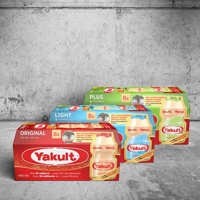 Yakult Europe new designs for temporary packaging | SowiesoHelder
